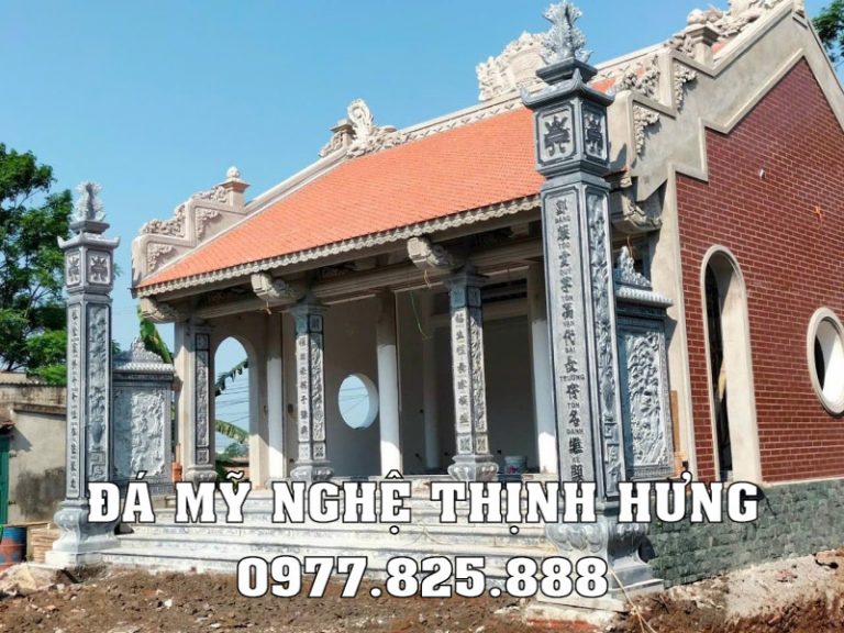 Những đặc điểm cột đá Nhà thờ họ, Từ đường #cotda